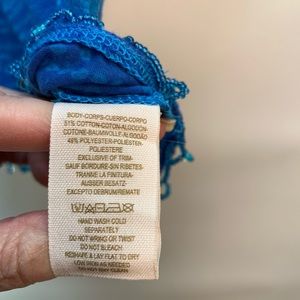 Free People | Tops | Free People Blue Hombre Beaded Edge Top Sz Xs ...